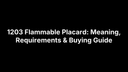 1203 Flammable Placard: Meaning, Requirements & Buying Guide – Safety ...