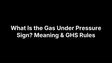 What Is the Gas Under Pressure Sign? Meaning & GHS Rules – Safety Decals