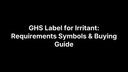 GHS Label for Irritant: Requirements Symbols & Buying Guide – Safety Decals
