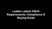 Ladder Labels OSHA Requirements: Compliance & Buying Guide – Safety Decals