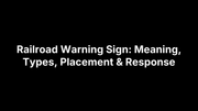 Railroad Warning Sign: Meaning, Types, Placement & Response – Safety Decals