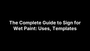 The Complete Guide to Sign for Wet Paint: Uses, Templates – Safety Decals