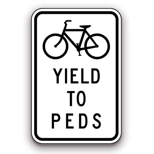 Sign - Yield to Peds – Safety Decals