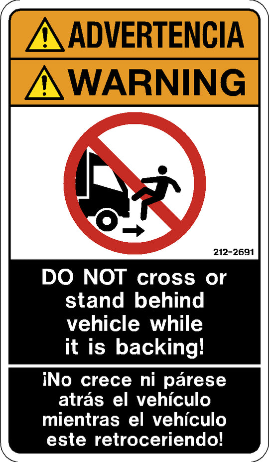 Warning - Do Not Cross Decal – Safety Decals