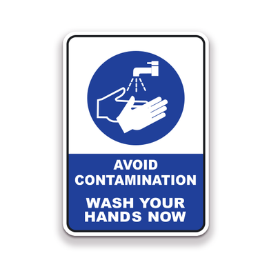 Decal - Avoid Contamination Wash Your Hands | Safety Decals
