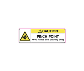 Decal - Caution, Pinch Point Keep Away | Safety Decals