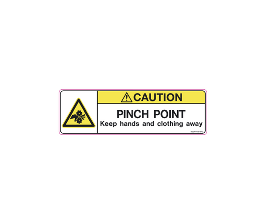 Decal - Caution, Pinch Point Keep Away | Safety Decals