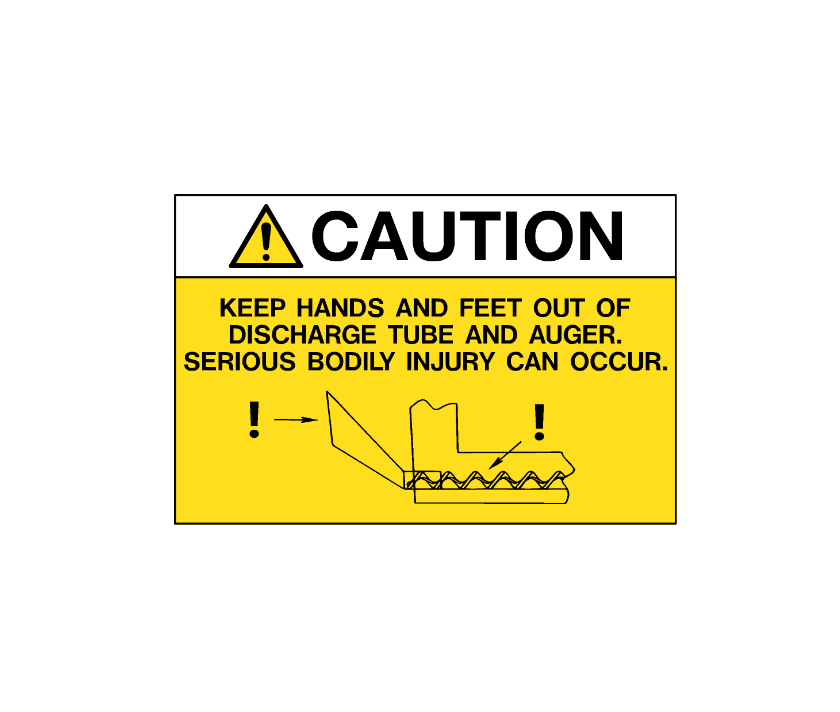 Decal - Caution Keep Hands and Feet Out | Safety Decals