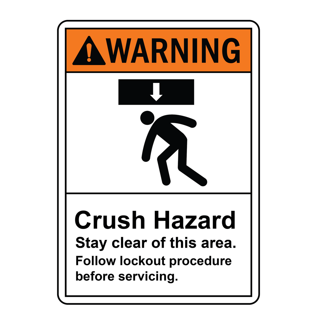 Crush Hazard - Decal – Safety Decals