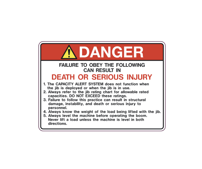 Decal - Danger Death or Serious Injury | Safety Decals