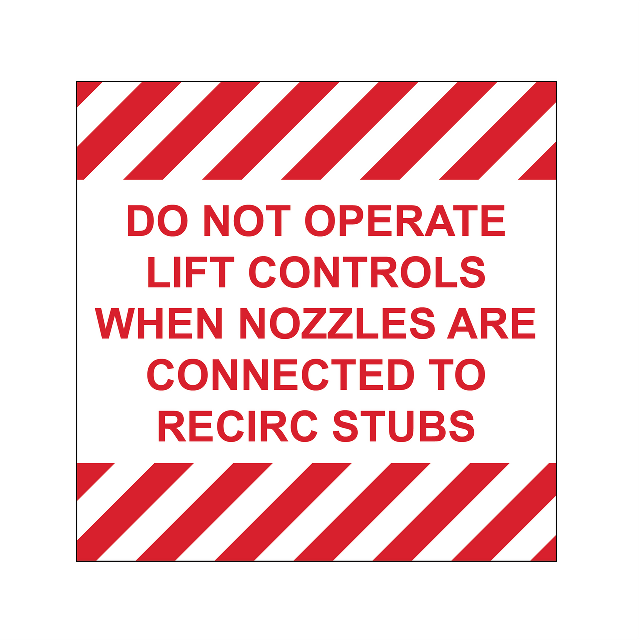 Decal - Do Not Operate Lift Controls | Safety Decals