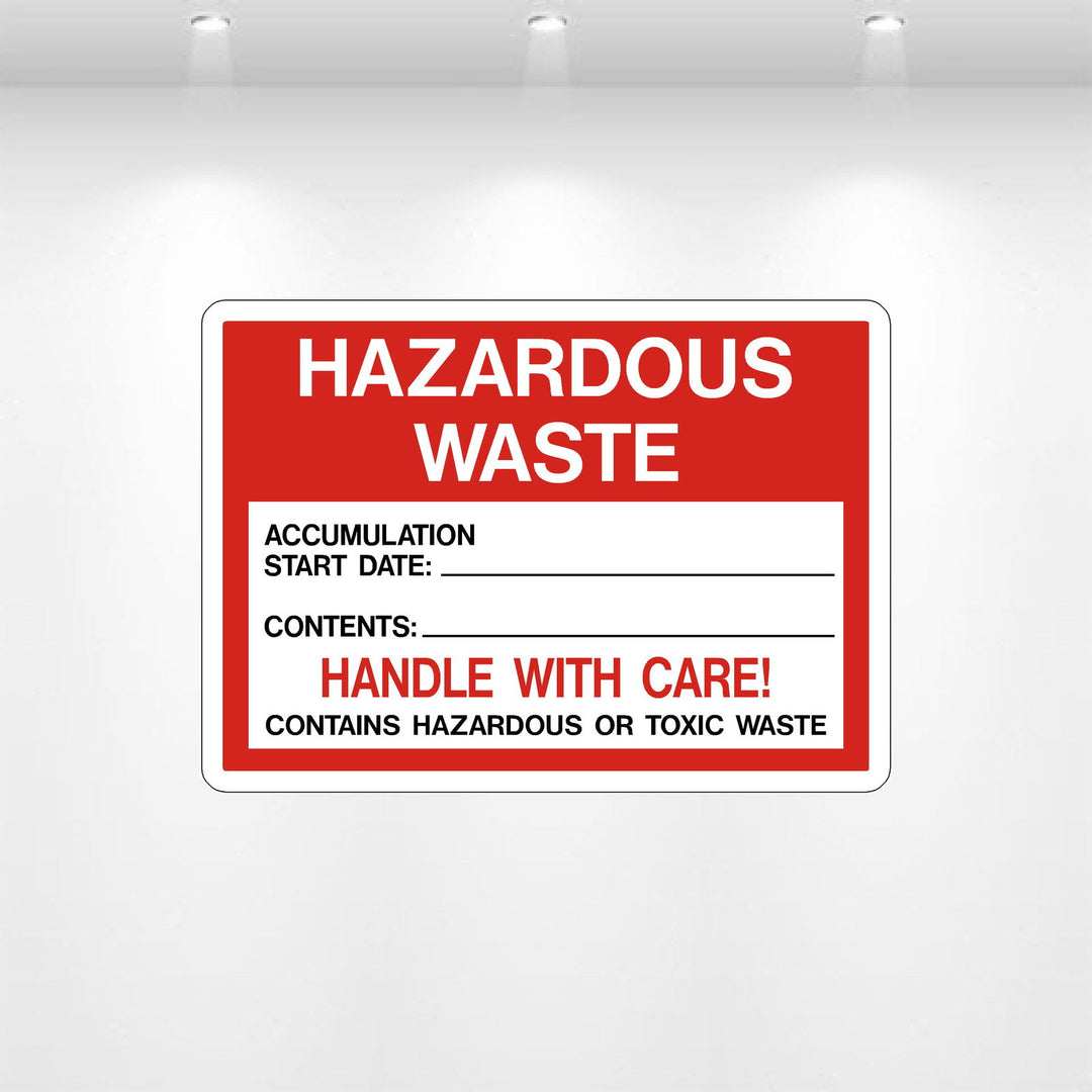 Hazardous Waste Decal | OSHA & EPA Compliant Label – Safety Decals