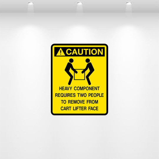 Heavy Component Team Lift Decal | Safety Warning Label – Safety Decals
