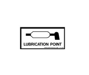 Decal - Lubrication Point with Symbol | Safety Decals