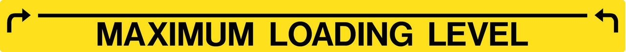 Decal - Maximum Loading Level Big (Yellow) | Safety Decals