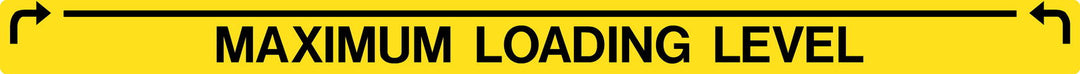 Decal - Maximum Loading Level (Yellow) | Safety Decals