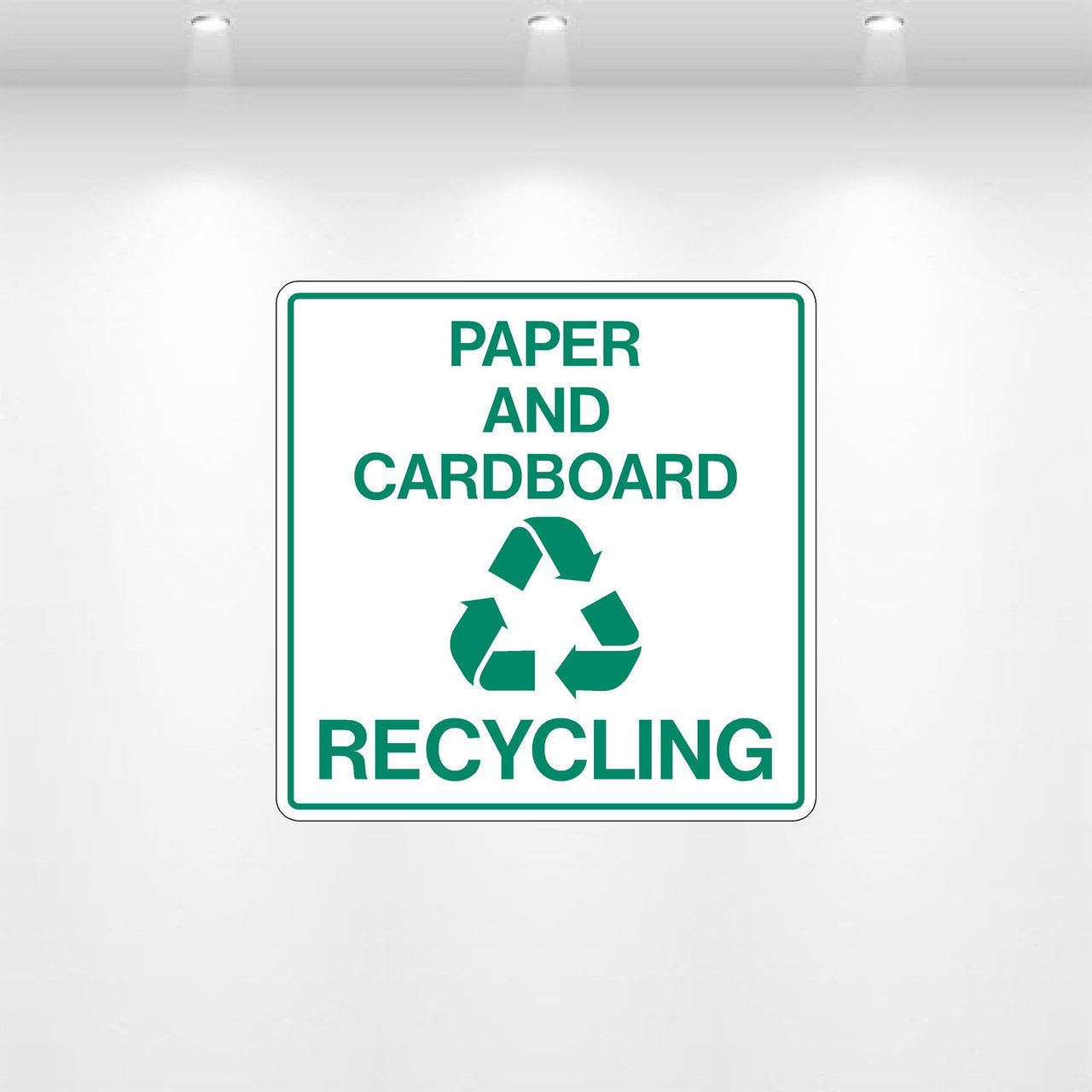 Paper and Cardboard Only Decal | Recycling Sticker – Safety Decals